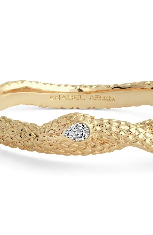 ANABEL ARAM JEWELRY Serpent Hinged Bracelet