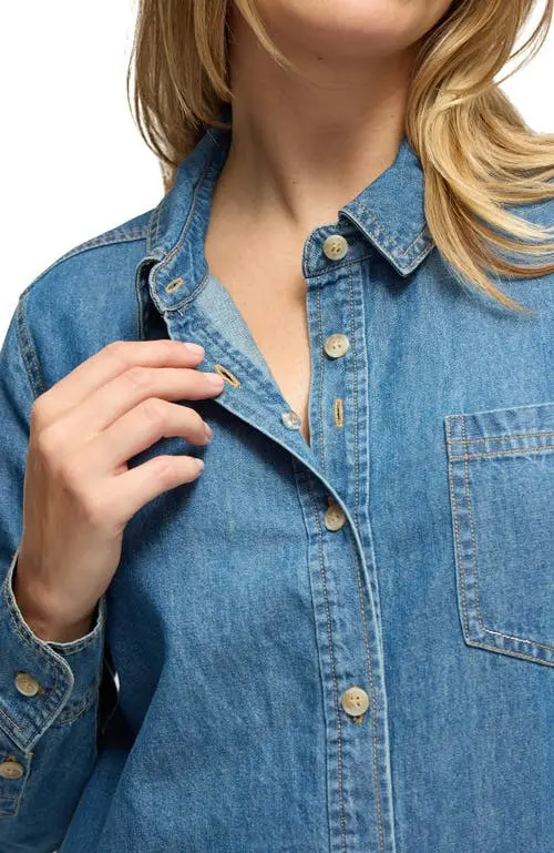 Ingrid & Isabel® Maternity Denim Button-down Shirt