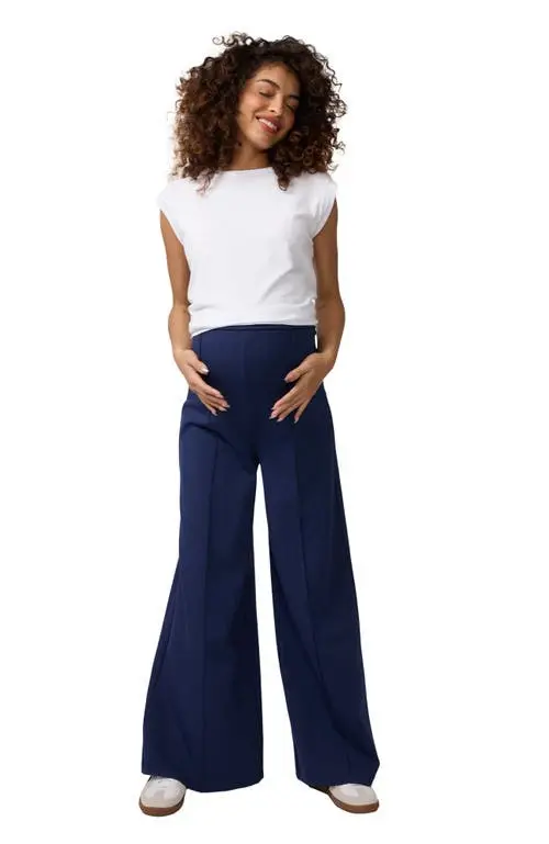 Ingrid & Isabel® Ingrid & Isabel Everywear Maternity Ponte Flare Pant - Navy
