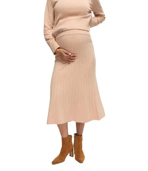 Ingrid & Isabel® Ingrid & Isabel Cozy Rib Knit Sweater Midi Maternity Skirt