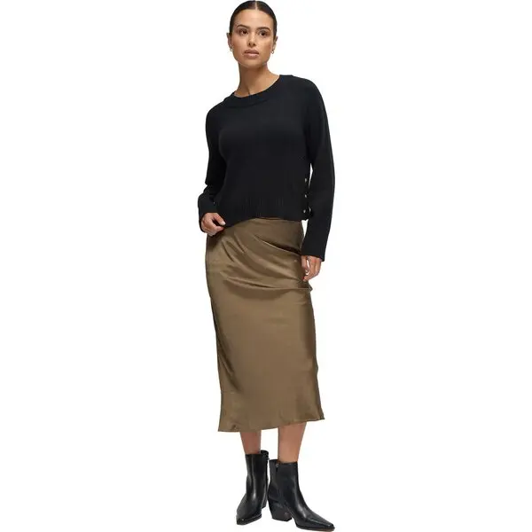 Ingrid & Isabel® Mock Neck Maternity Sweater - Black