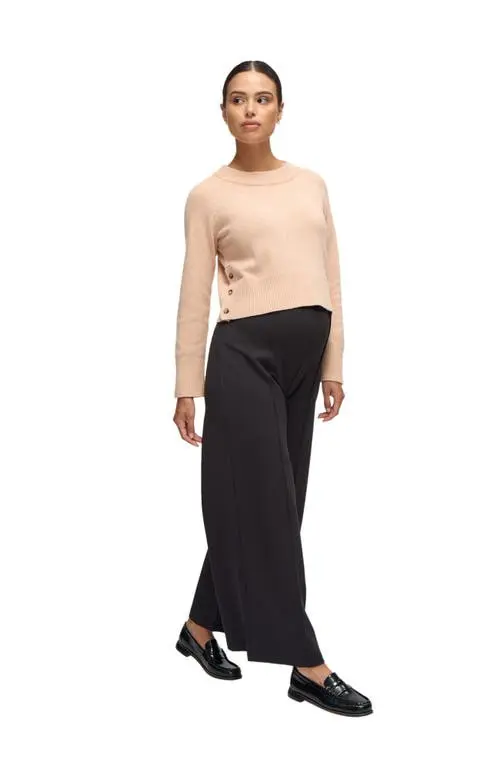 INGRID & ISABEL Mock Neck Maternity Sweater - Pink