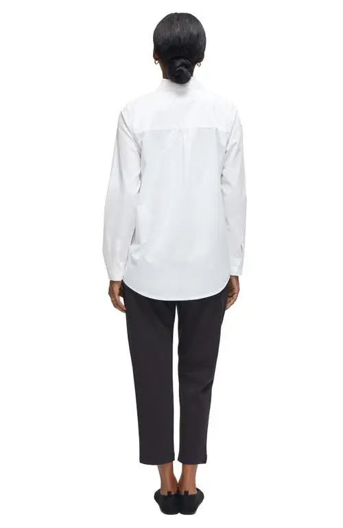 Ingrid & Isabel® Maternity Poplin Button Down - White
