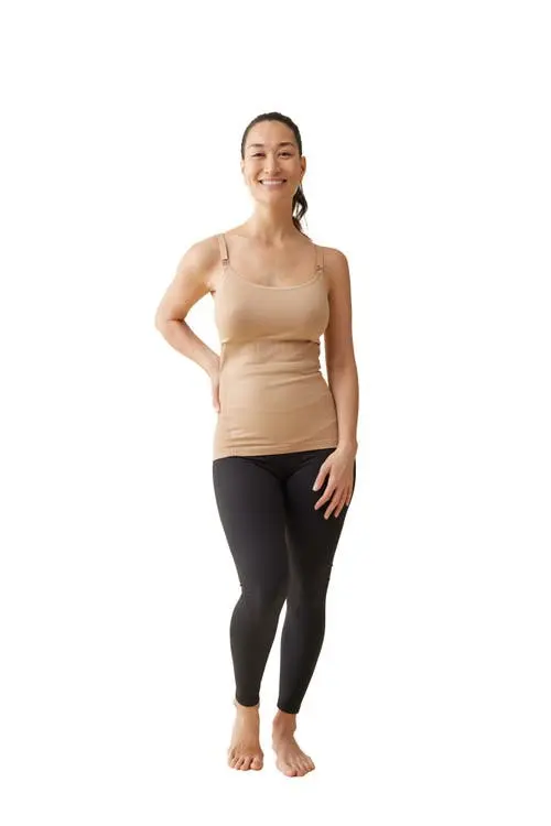 INGRID & ISABEL Postpartum Shaping Cami Bundle - Black/beige