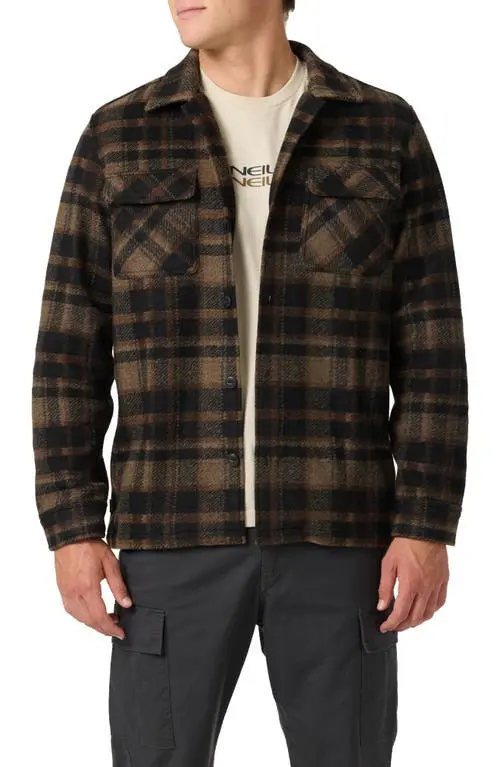 O'Neill Plaid Flannel Shirt Jacket