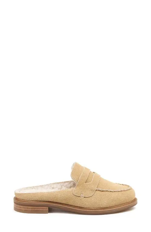 KELSI DAGGER BROOKLYN Lock Faux Shearling Lined Mule - Bison