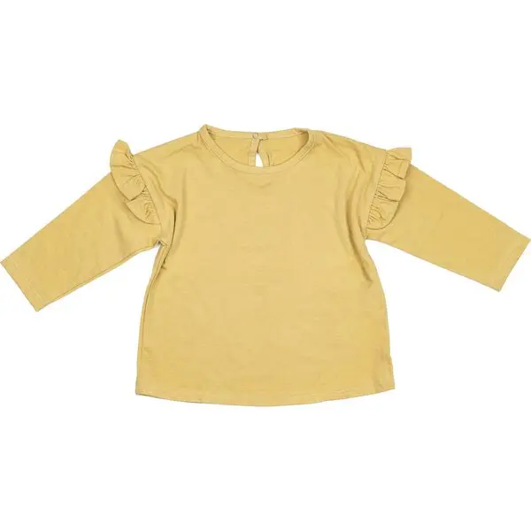 WILD WAWA Ruffle Everyday Top - Honey