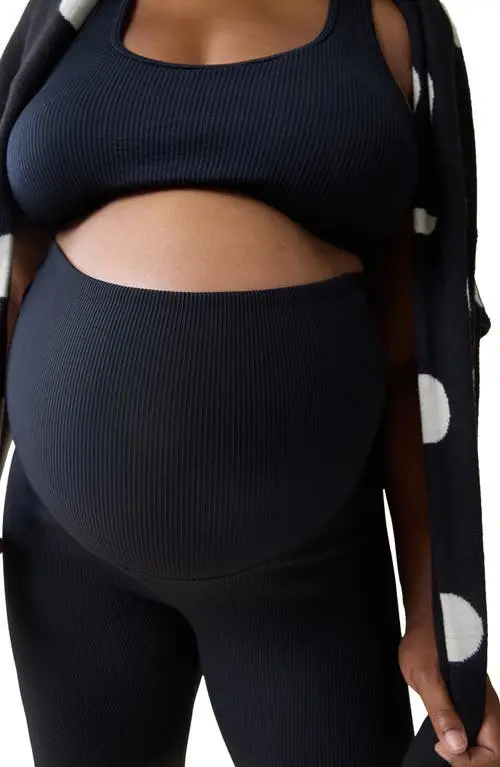 Ingrid & Isabel® Ribbed Maternity Leggings