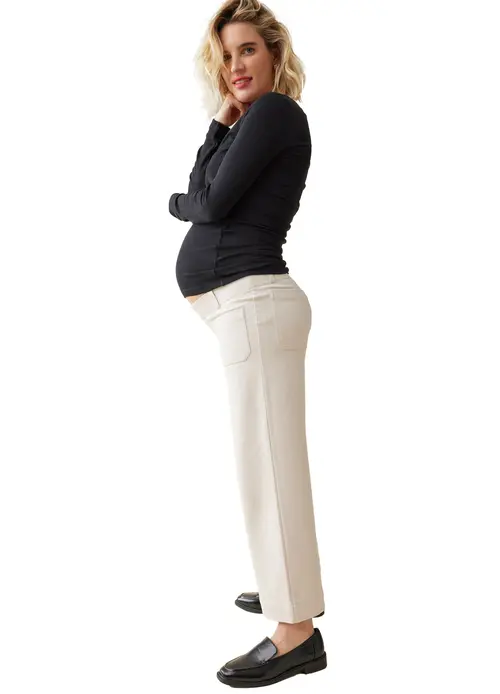 Ingrid & Isabel® Ankle Maternity Pant - Stone