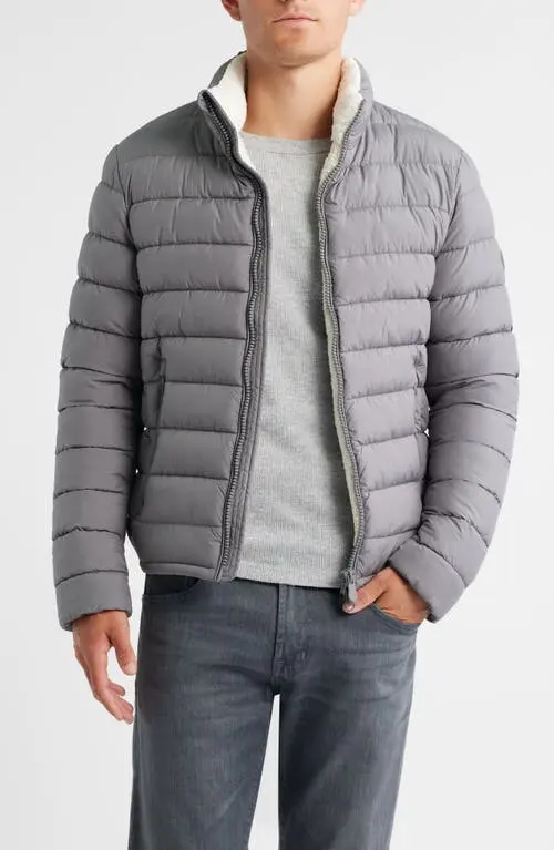 SAVE THE DUCK Quilted Water Resistant Jacket - Mid Grey