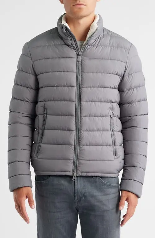 SAVE THE DUCK Quilted Water Resistant Jacket - Mid Grey