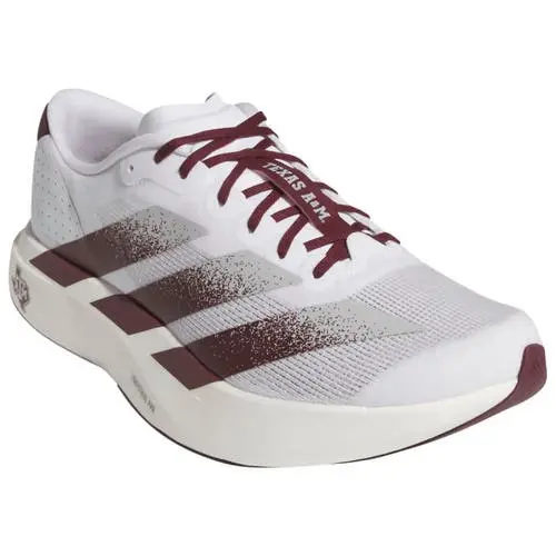 Adidas Texas A&m Aggies Adizero Evolution Sl Running Shoes - White