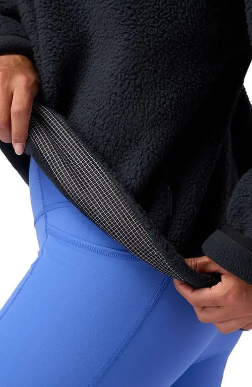 BACKCOUNTRY Wander Pile-fleece Mock-neck Top - Black