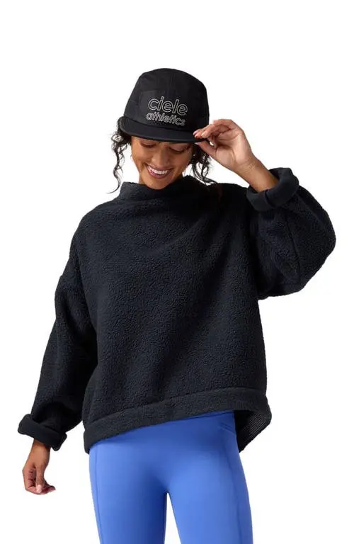BACKCOUNTRY Wander Pile-fleece Mock-neck Top - Black