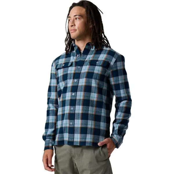 BACKCOUNTRY Venture Midweight Flannel Shirt - Midnight Blue Drifter Plaid