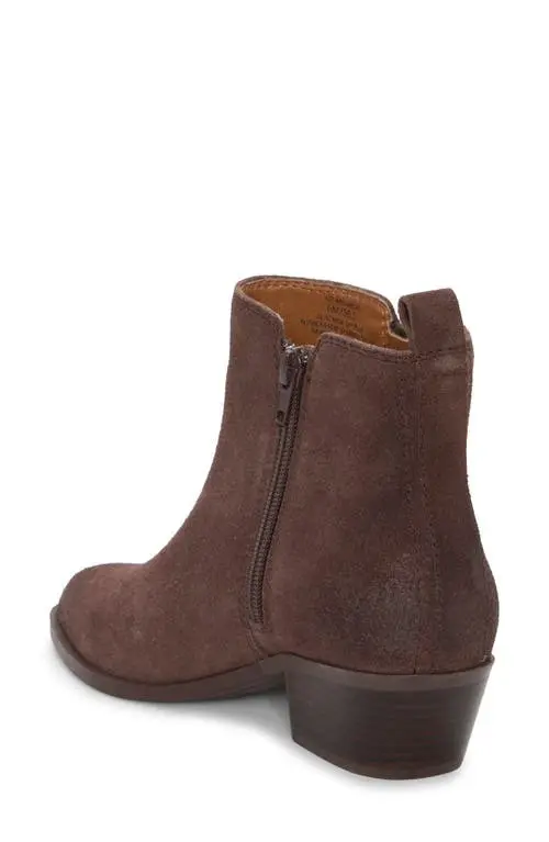 Lucky Brand Ailein Pointed Toe Bootie - Chocolate Suede