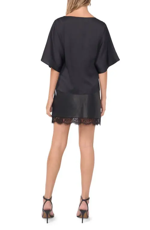 Vince Camuto Dolman Sleeve Top - Rich Black