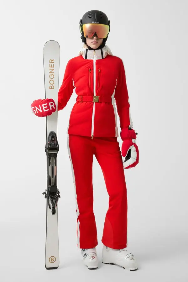Bogner Ilma Ski Trousers - Red/white