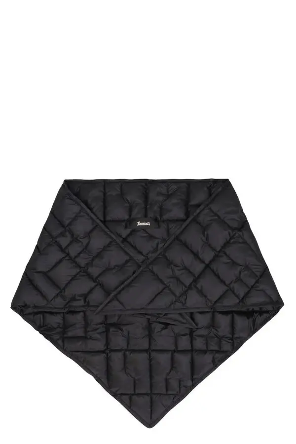 Herno Scarf In Quilted Ripstop - Black