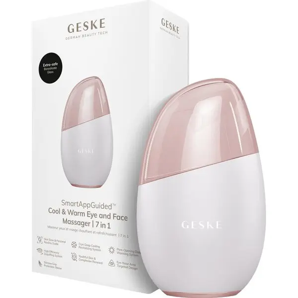 GESKE Smartappguided Cool & Warm Eye & Face Massager | 7 In 1 - Starlight