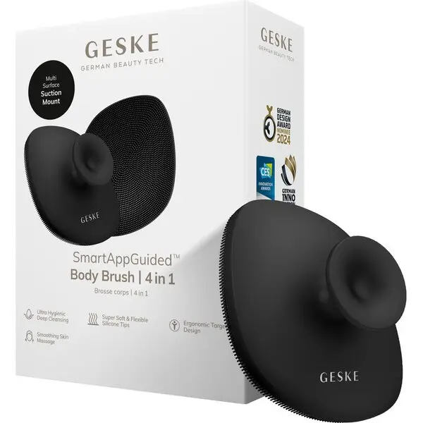 GESKE Smartappguided Body Brush | 4 In 1 - Gray
