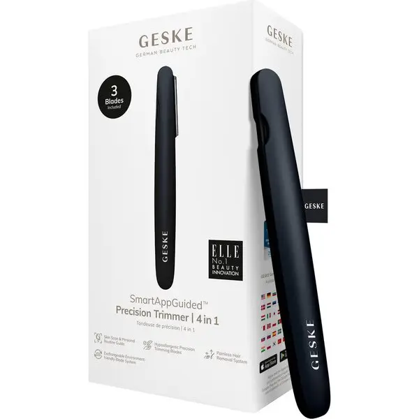 GESKE Smartappguided Precision Trimmer | 4 In 1 - Black