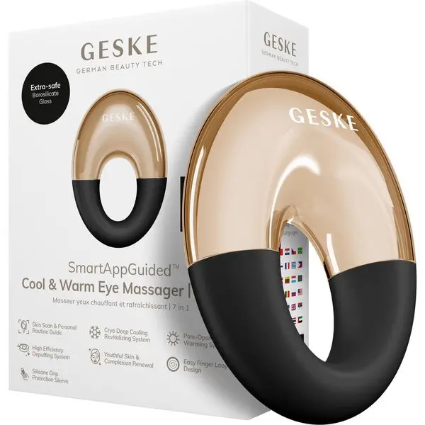 GESKE Smartappguided Cool & Warm Eye Massager | 7 In 1 - Gray