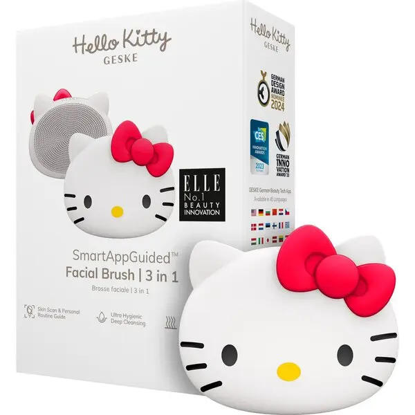 GESKE Hello Kitty Smartappguided Facial Brush | 3 In 1 - Hello Kitty Starlight