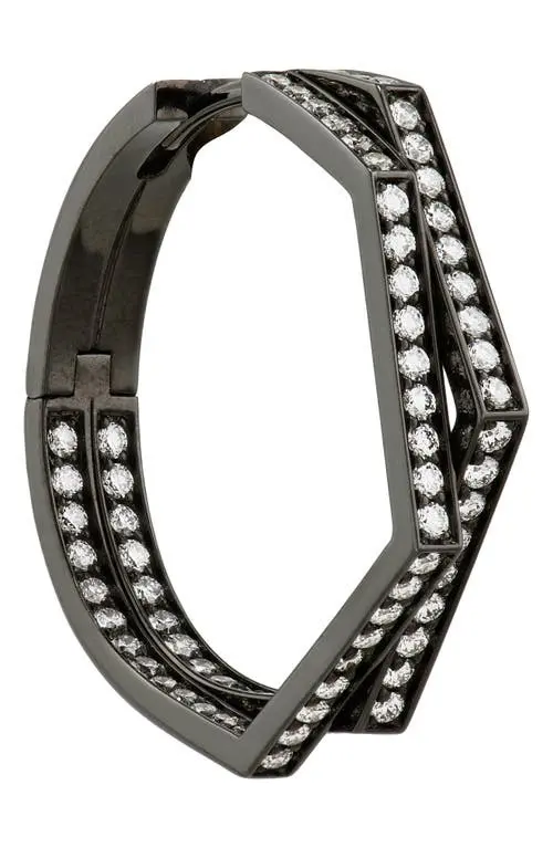 REPOSSI Antifer 2-row Pavé Diamond Huggie Hoop Earring