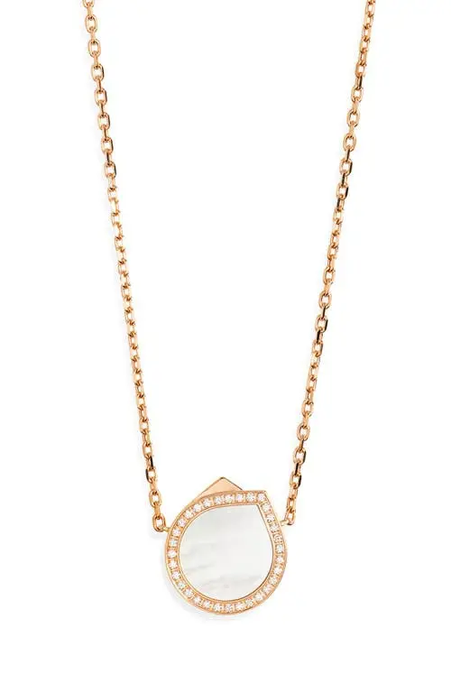REPOSSI Antifer Diamond Pavé Pendant Necklace - Mother Of Pearl