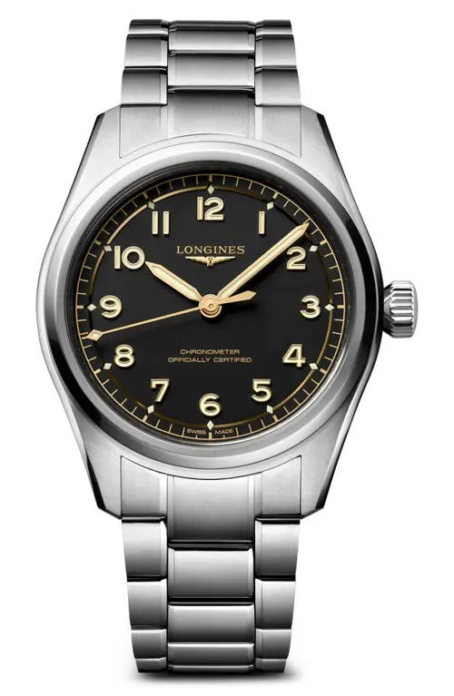 LONGINES Spirit Pilot Bracelet Watch - Black