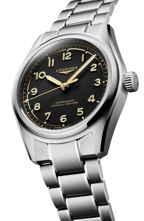 LONGINES Spirit Pilot Bracelet Watch - Black