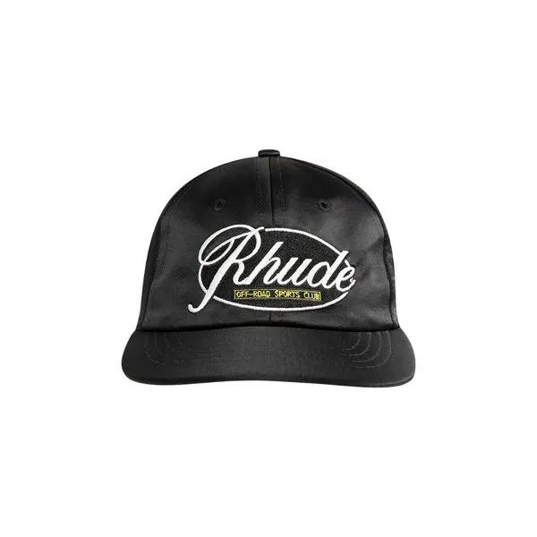 Rhude Sports Club Curved Brim Cap - Black