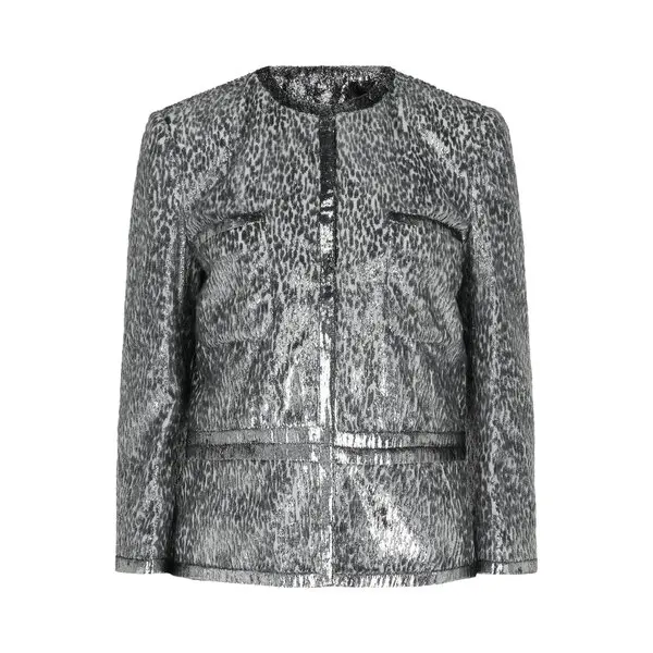 Givenchy Animal Print Single Breasted Jacket