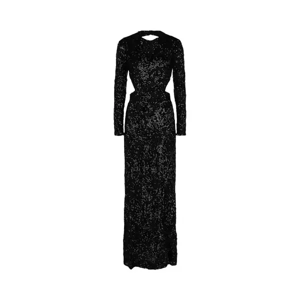 Givenchy Embroidered Sequin Gown With Cutout Detail