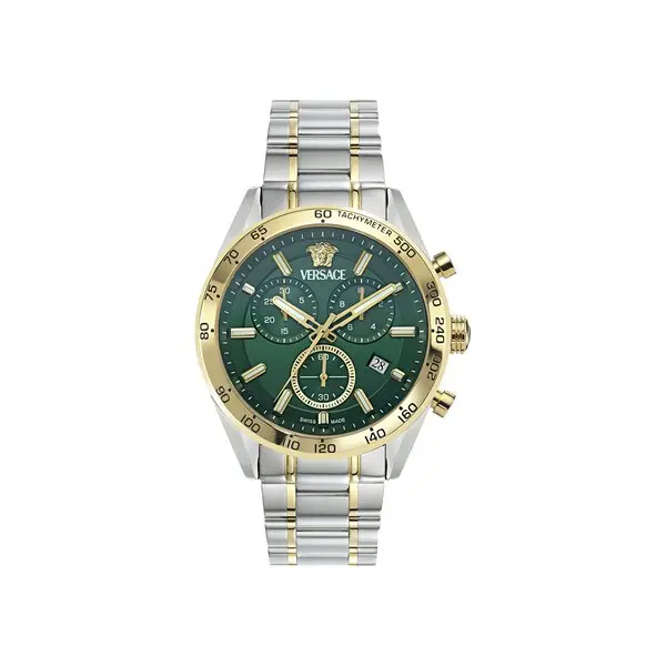 Versace V Code Chrono Bracelet Watch - Gold