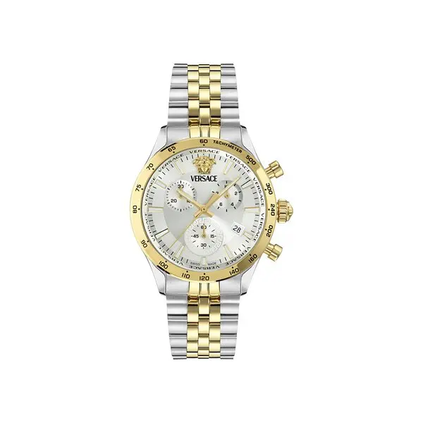 Versace Hellenyium Chrono Petite Bracelet Watch - Gold