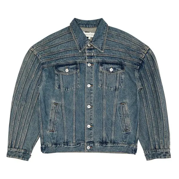 FENG CHEN WANG Denim Deconstruction Oversized Jacket