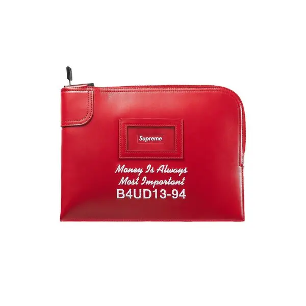 Supreme Leather Pouch - Red