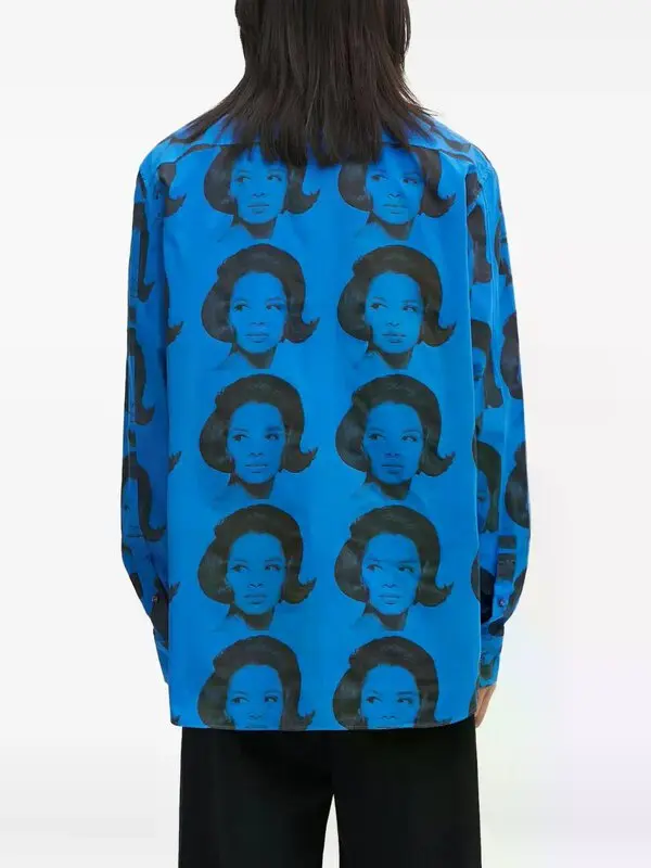 Wales Bonner Selah Shirt In Blue - 5% Off | Editorialist