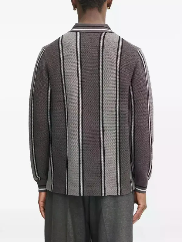 Filling Pieces Striped V-neck Sweater