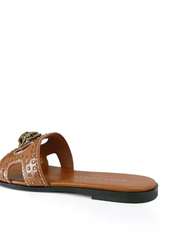 Kurt Geiger Eagle Head-detail Studded Flat Sandals