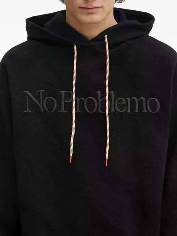 NO PROBLEMO Logo-embroidered Hoodie