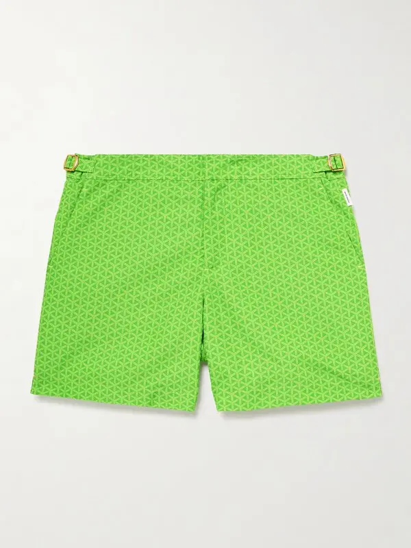 Orlebar Brown X Lamborghini Bulldog Reticolo Swim Shorts - Green