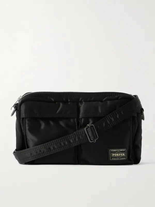 PORTER-YOSHIDA & CO Tanker Sling Nylon-twill Messenger Bag - Black