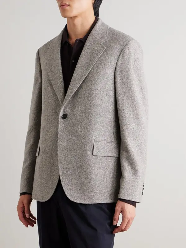 Mr P. Oversized Wool And Camel-blend Tweed Suit Jacket