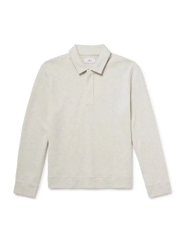 Mr P. Organic Cotton-blend Jersey Sweatshirt - Gray