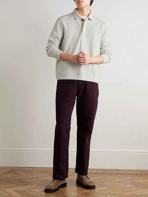 Mr P. Organic Cotton-blend Jersey Sweatshirt - Gray