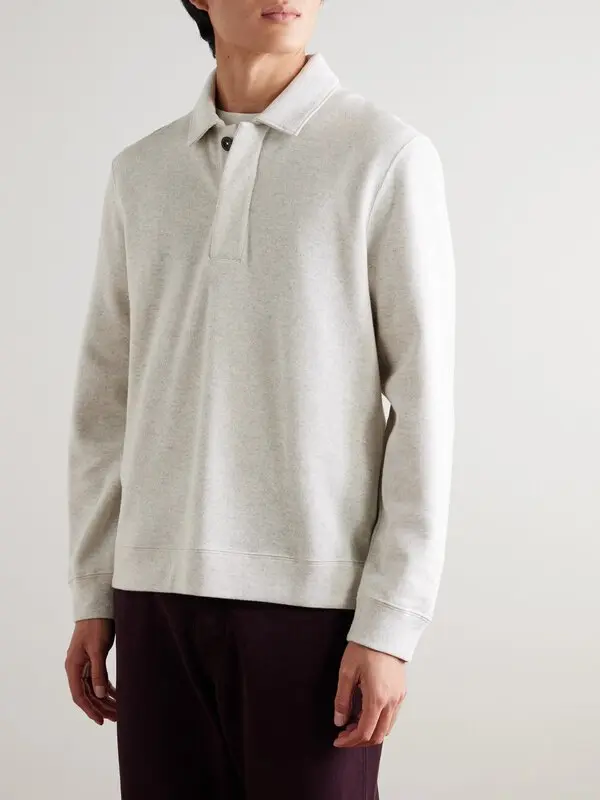 Mr P. Organic Cotton-blend Jersey Sweatshirt - Gray