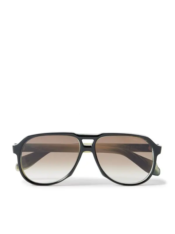 CUTLER AND GROSS 9782 Aviator-style Sunglasses - Brown